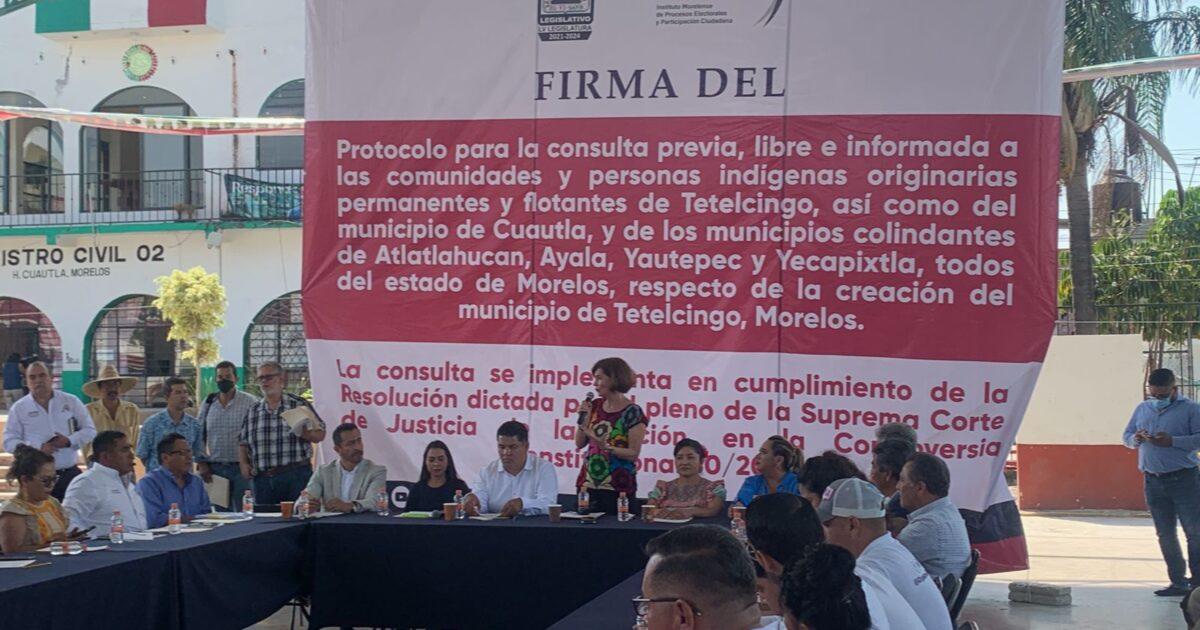Firman protocolo para iniciar acciones para consulta de creación de ...